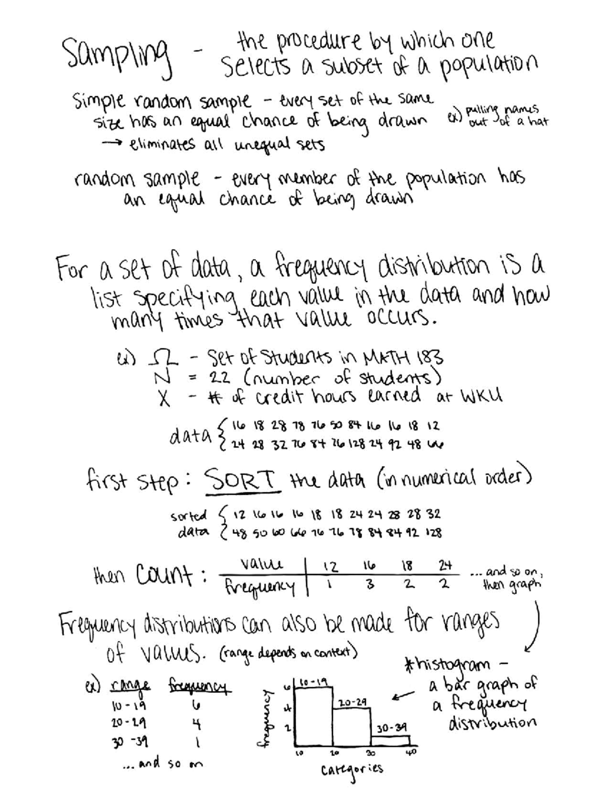 Unit 1 Introductory Notes - Sampling - MATH 183 - Studocu