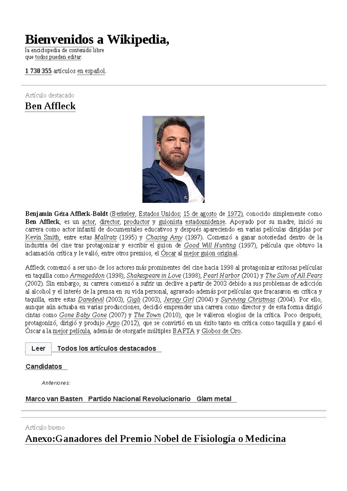 Wikipedia Portada - informe - Teoría E His De La Educ Física - UASD ...