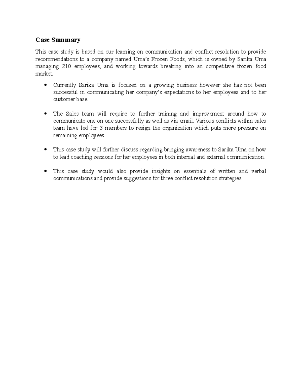 Case Study 7 - Case Summary - Case Summary This case study is based on ...