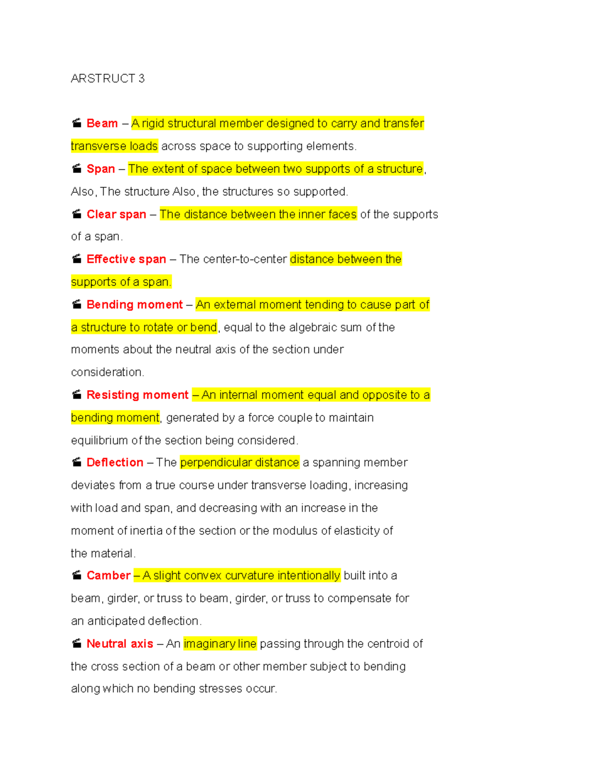 Arstruct 3 - wala - ARSTRUCT 3 Beam – A rigid structural member ...