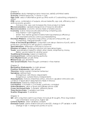 EC120 Final Exam Cheat Sheet - ec 120 - Studocu