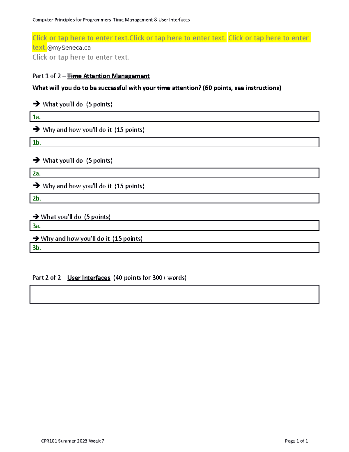 CP4P UI-Time Mgmt Activity Answers - Computer Principles for ...
