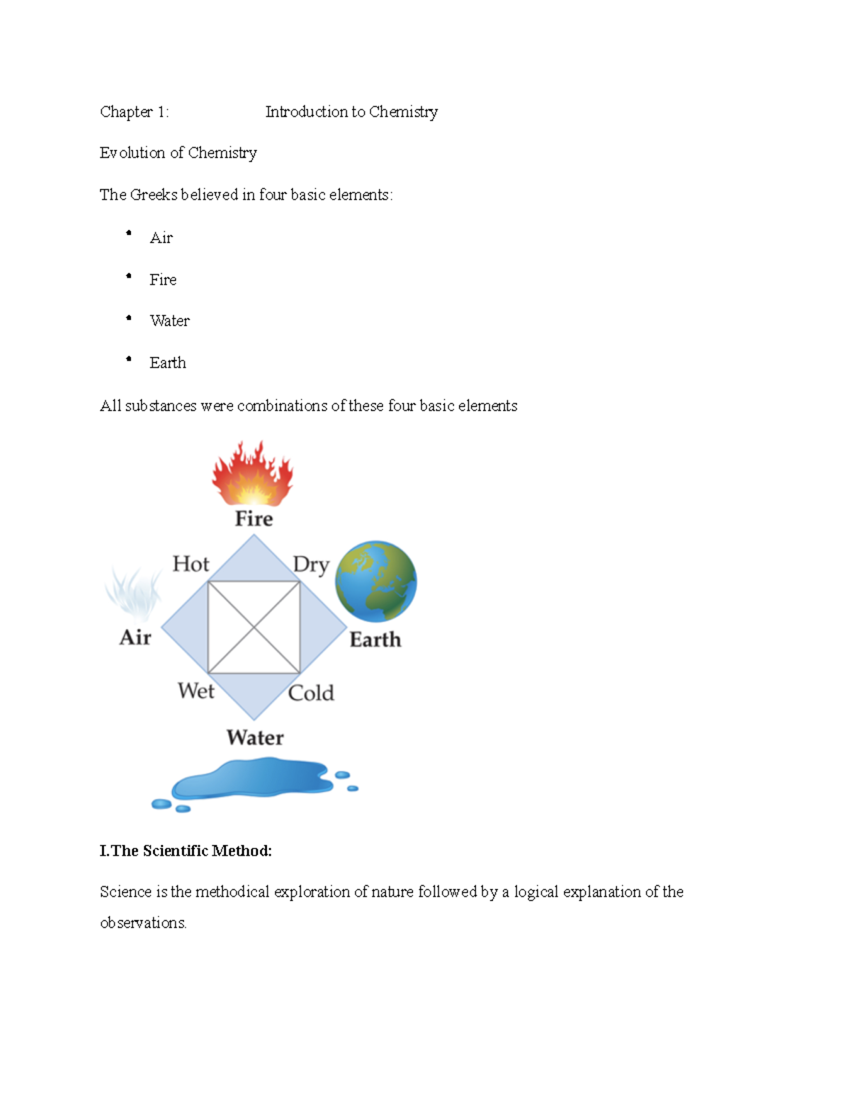 Chapter 1: Introduction to Chemistry - Chapter 1: Introduction to ...