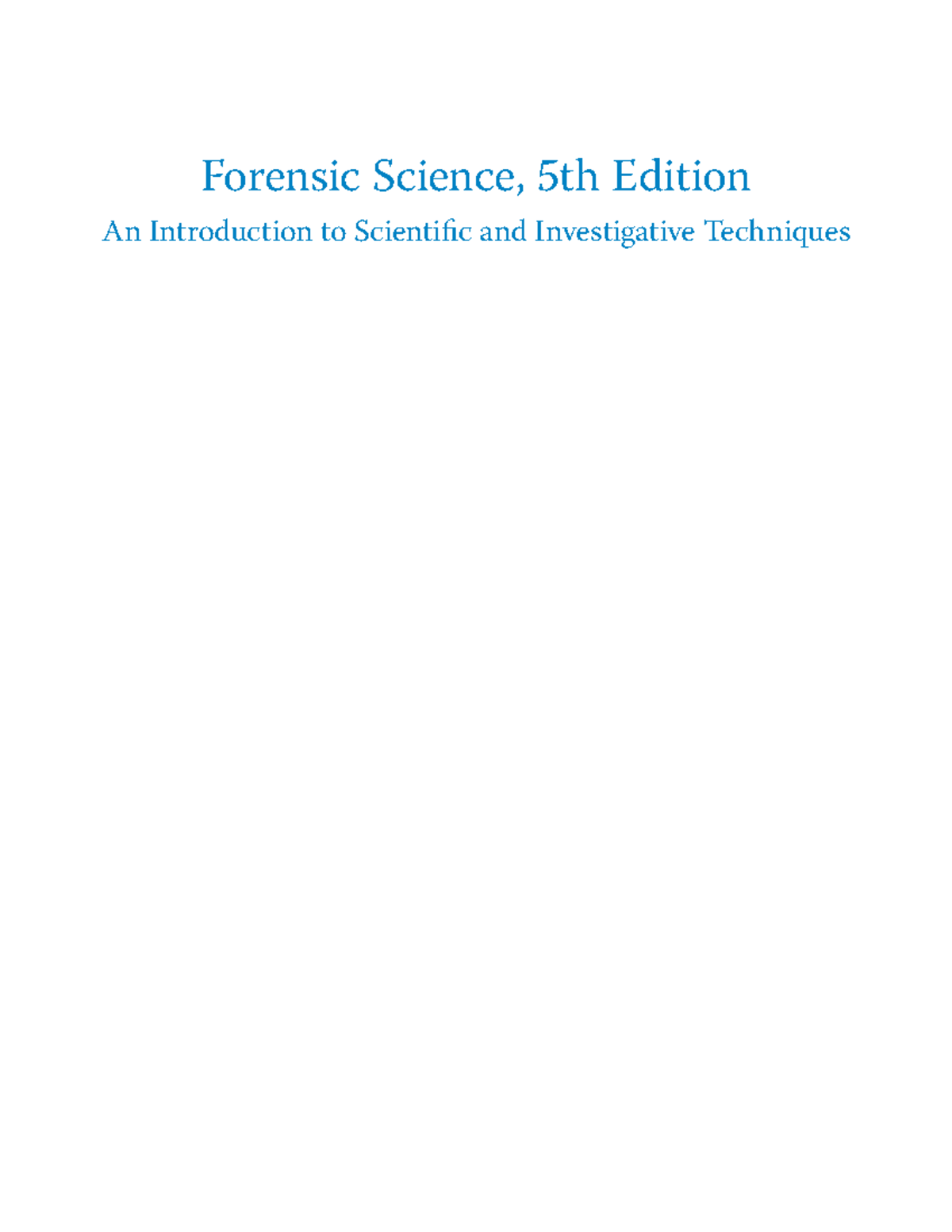9781315170336 previewpdf - Forensic Science, 5th Edition An ...