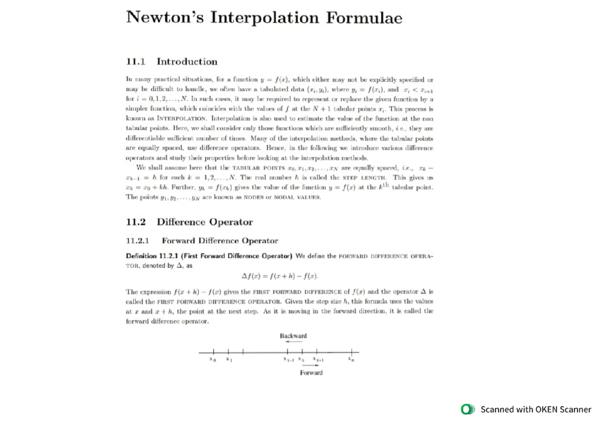 Newton's Interpolation Formulae - Applied Numerical Analysis - Studocu