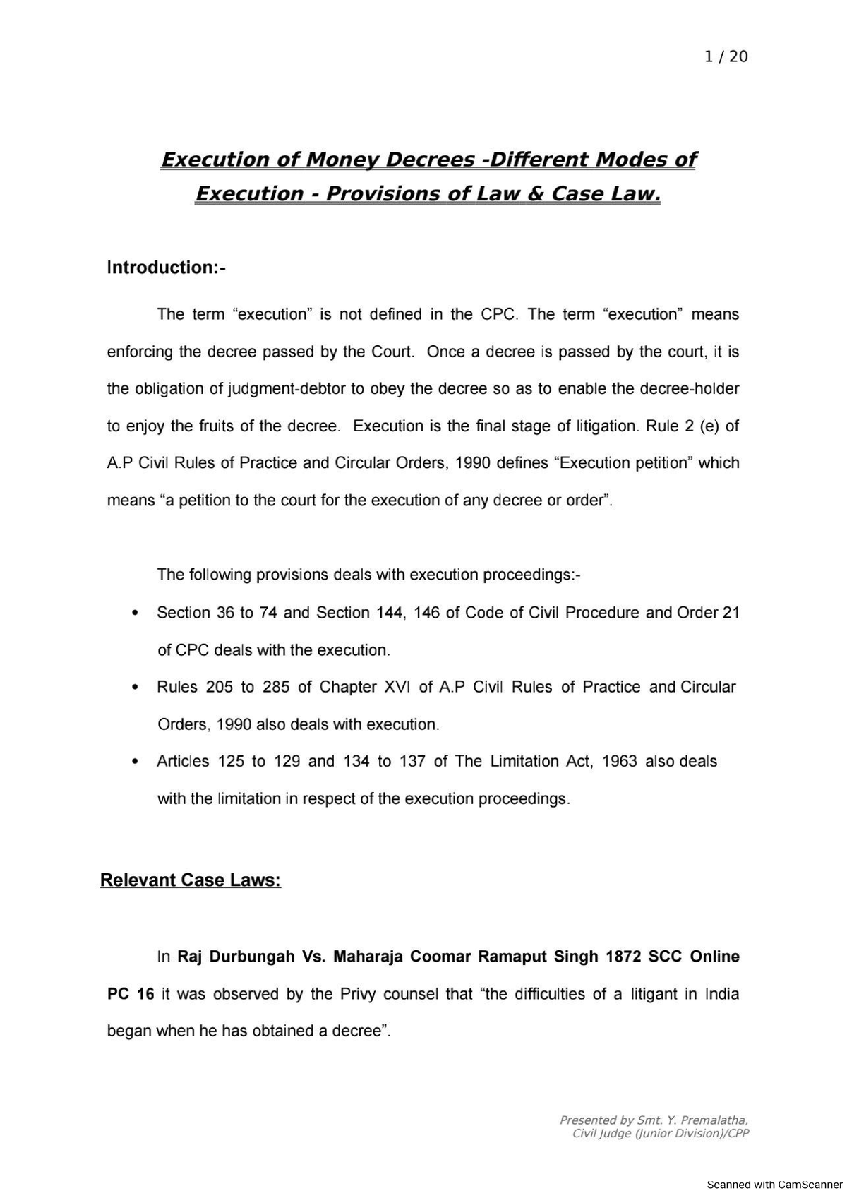 2024070234 - nothing - Execution of Money Decrees Modes of Execution Provisions of Law Case Law ...