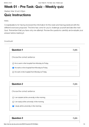 (AC-S11) Week 11 - Pre-Task Quiz - Weekly quiz Ingles IV (38577) - (AC-S11) Week 11 - Pre-Task ...