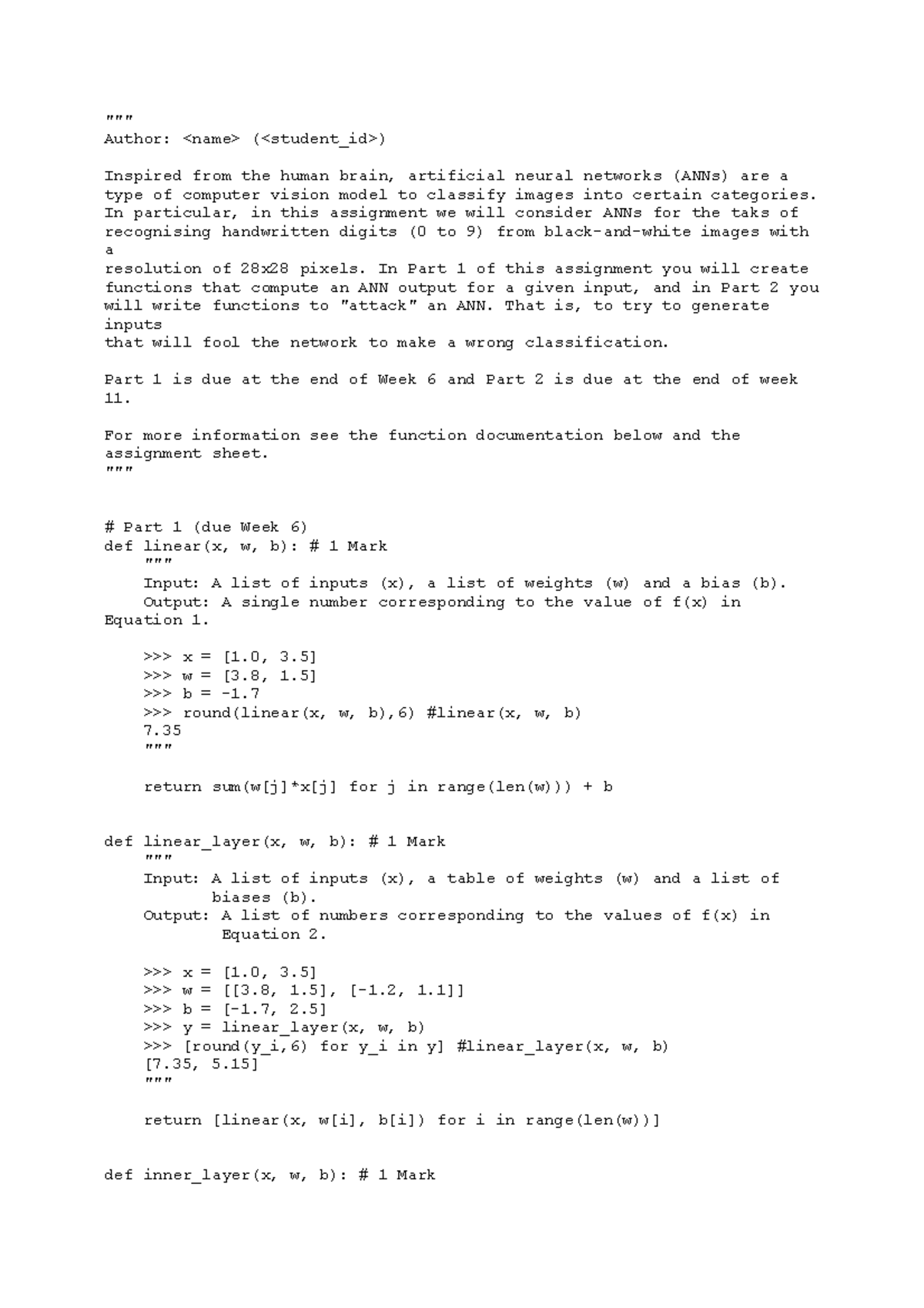 Assignment part 1 solutions - """ Author: ( ) Inspired - Studocu
