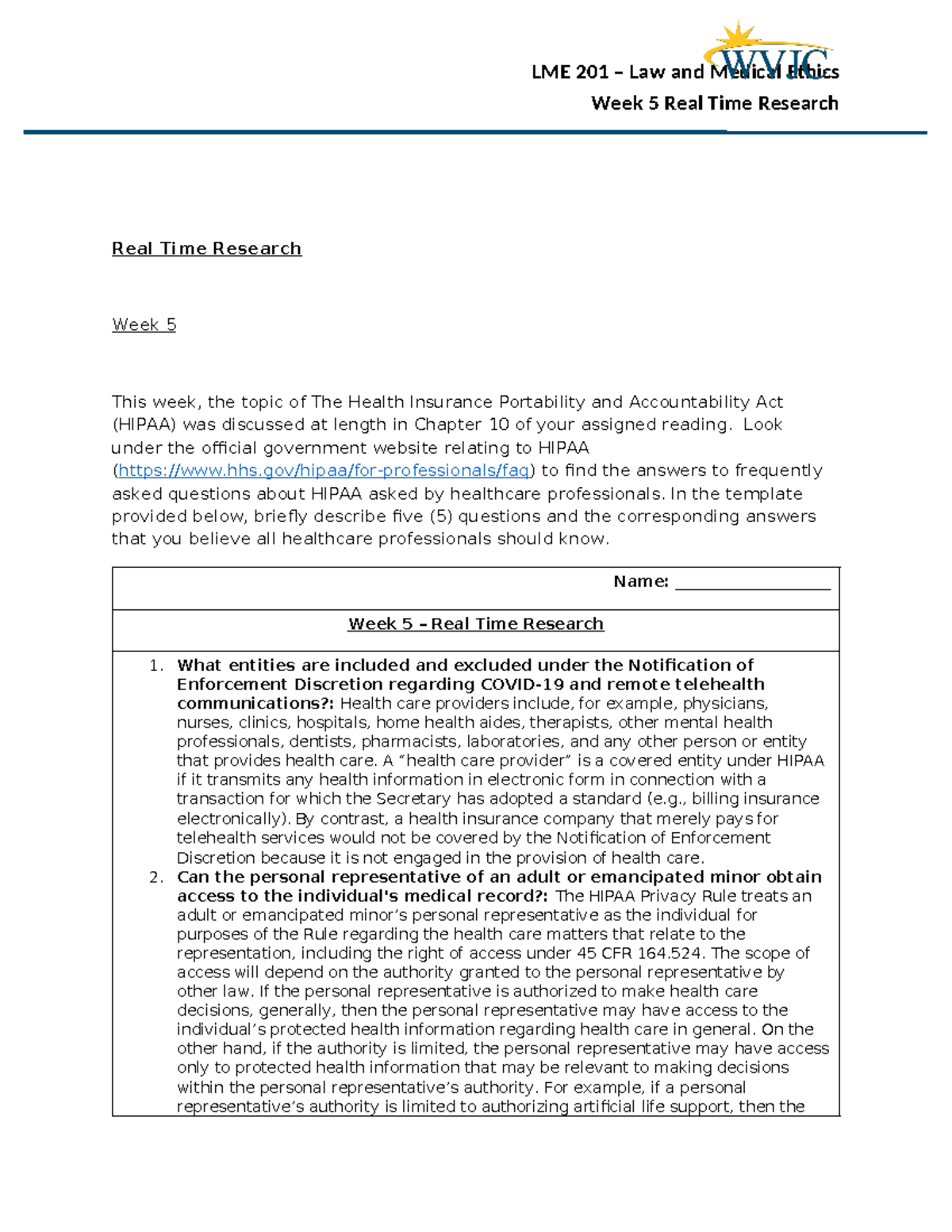 Week 5 Research - Week 5 Real Time Research Real Time Research Week 5 ...