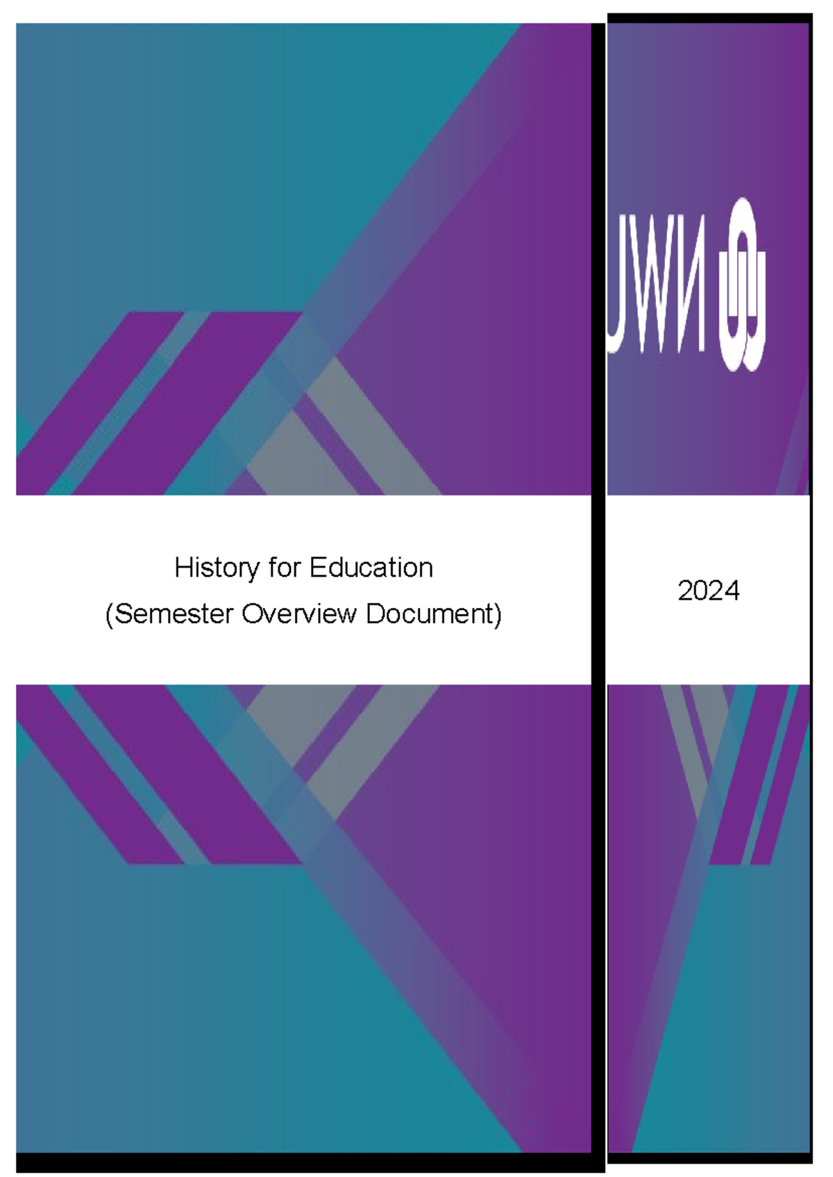 HISE212 Semester Overview Document SOD 2024 English - History for ...