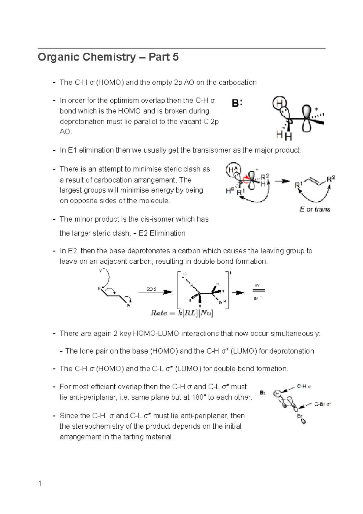 Natural Sciences - Chemistry - Organics - Part 5 - Organic Chemistry ...