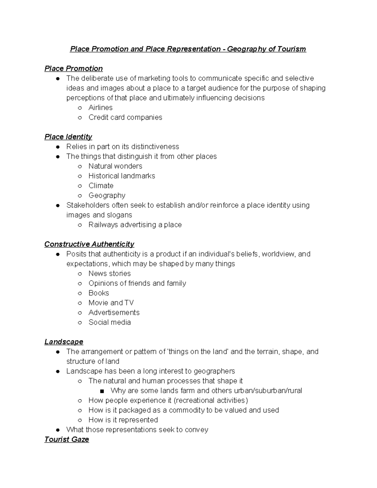 3. Place Promotion and Place Representation - Geography of Tourism ...