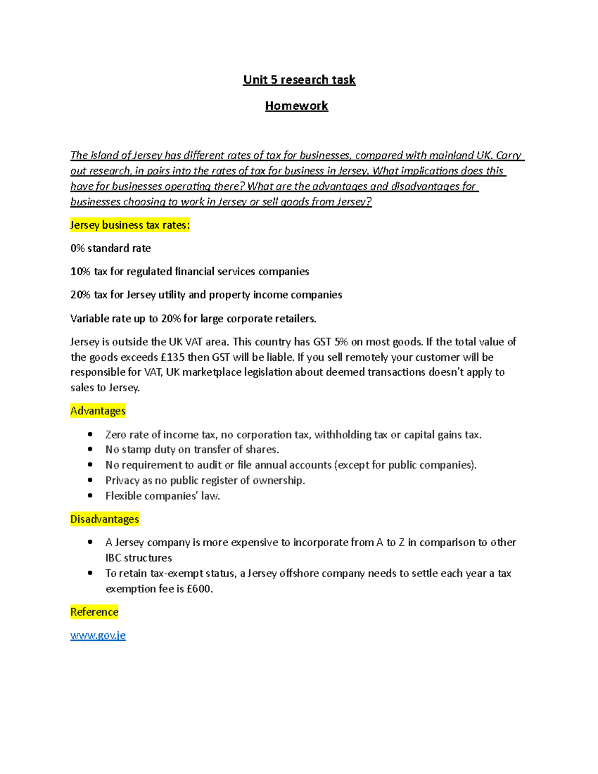 Iulia Unit 5 research task homework - Unit 5 research task Homework The ...