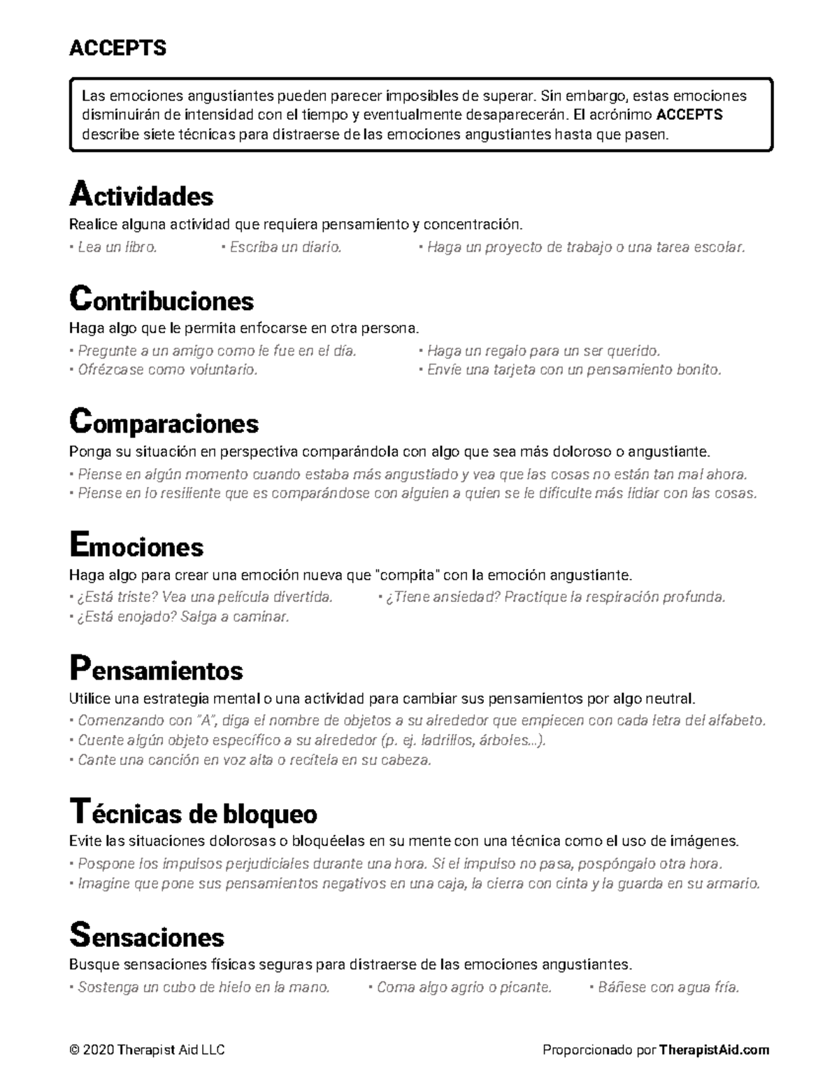 Dbt-accepts - descripcion - ACCEPTS © 2020 Therapist Aid LLC ...