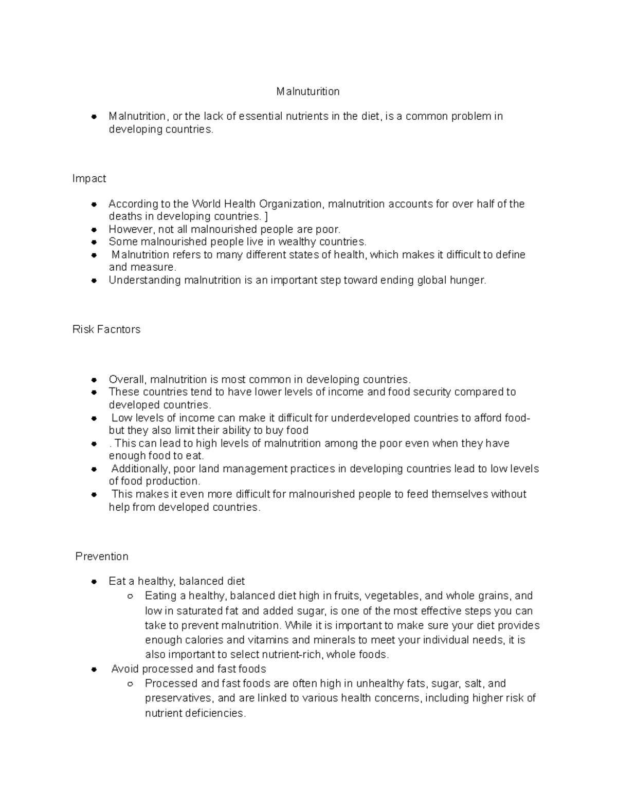 Malnuturition - Malnutrition overview, risk factors, and ways people ...