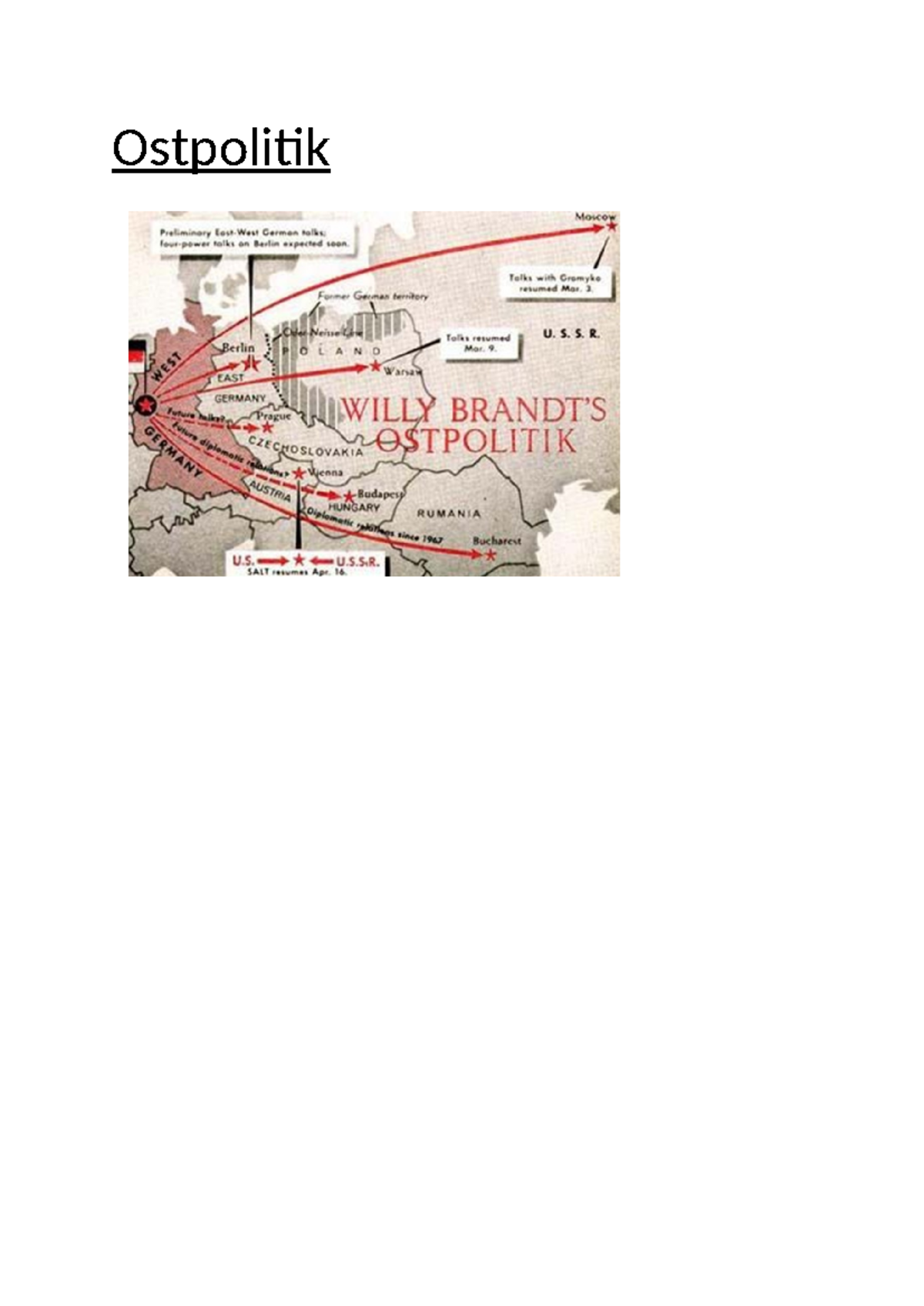 9 - Ostpolitik revision sheet - Ostpolitik Hallstein Doctrine FRG ...