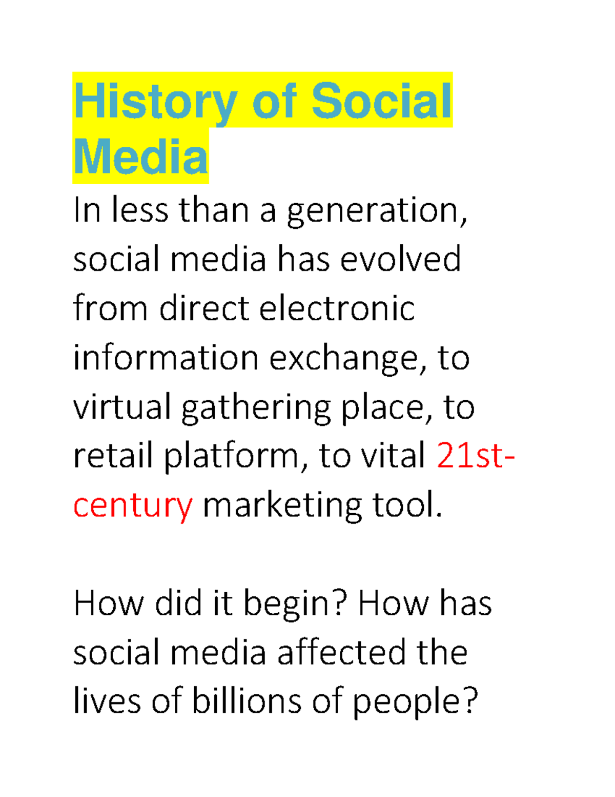 History of Social Media (comlete story) - History of Social Media In ...