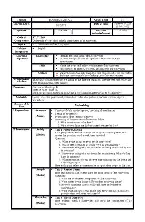 Grade-9- Lesson- Summary - GRADE 9 LESSON 1 SUMMARY Sequence Signals ...