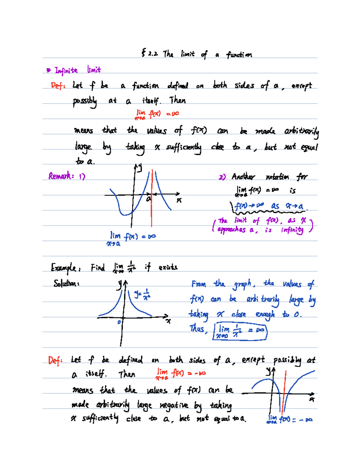Lecture 7 - amoy - 5‘23. The hmit of a 7%»ch sir white [ME-t Def: Lei f ...