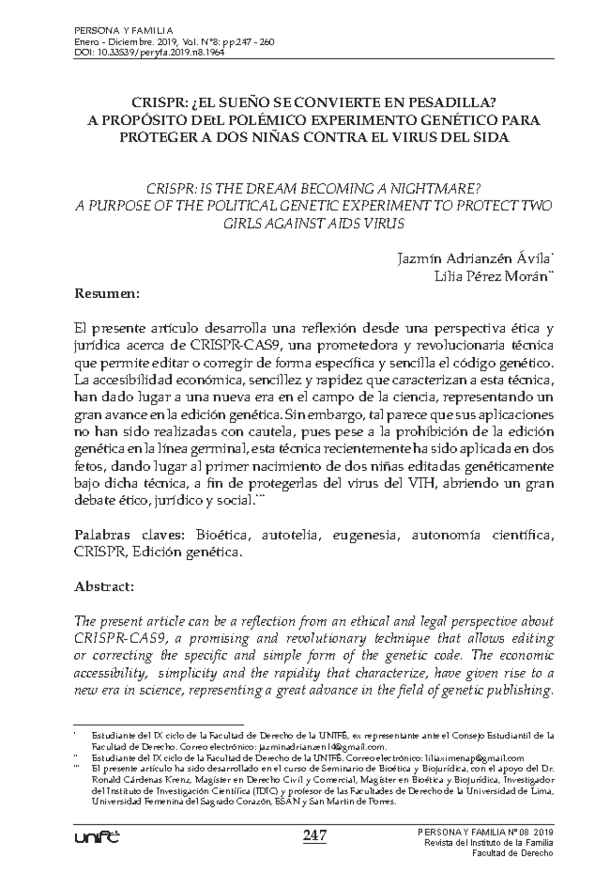 Adminunife%2C+ Jazmin+ Adrianzen+Y+ Lilia+P%C3%89REZ++-+ Crispr - 247 ...