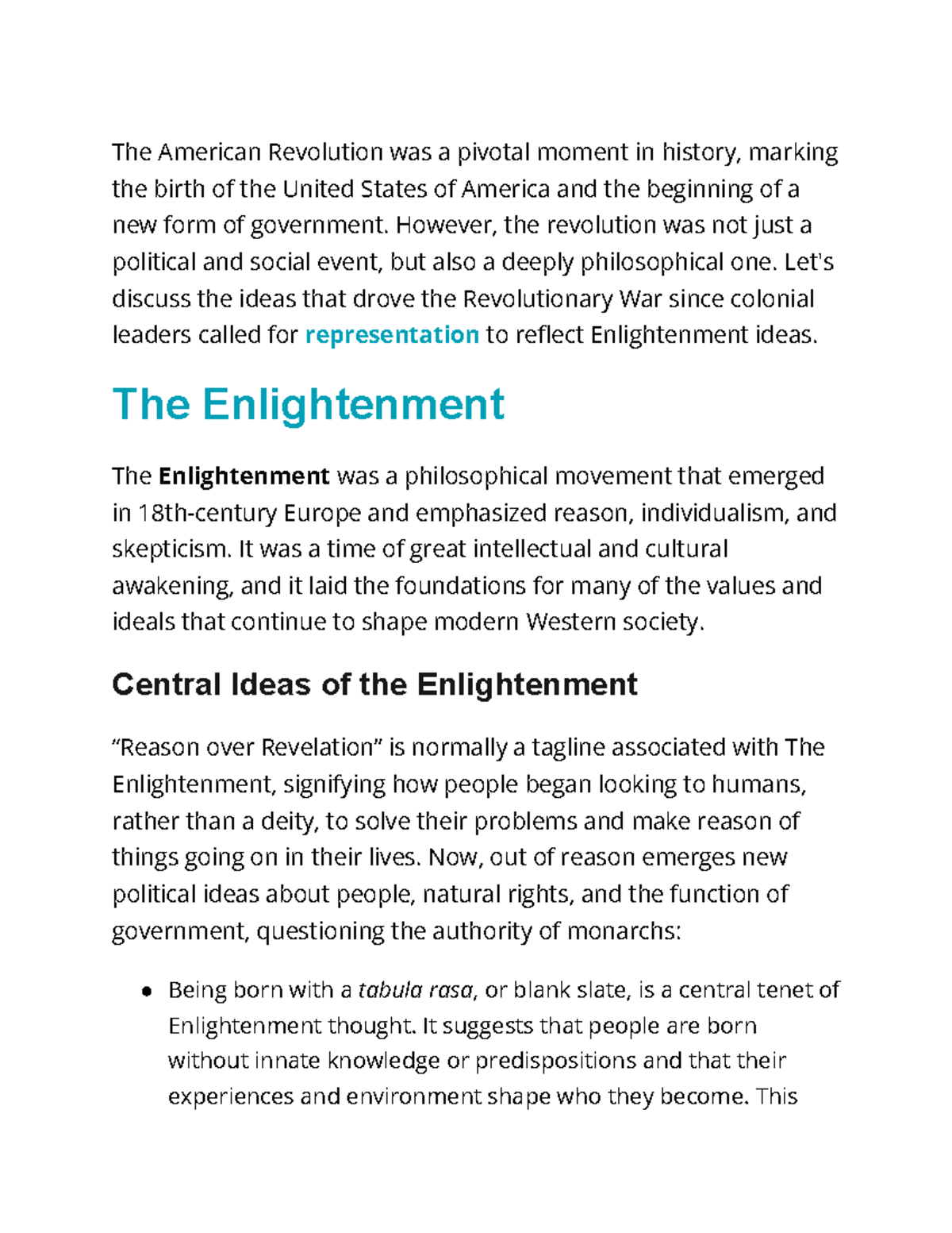 Period 3 (1754-1800) - The American Revolution was a pivotal moment in ...