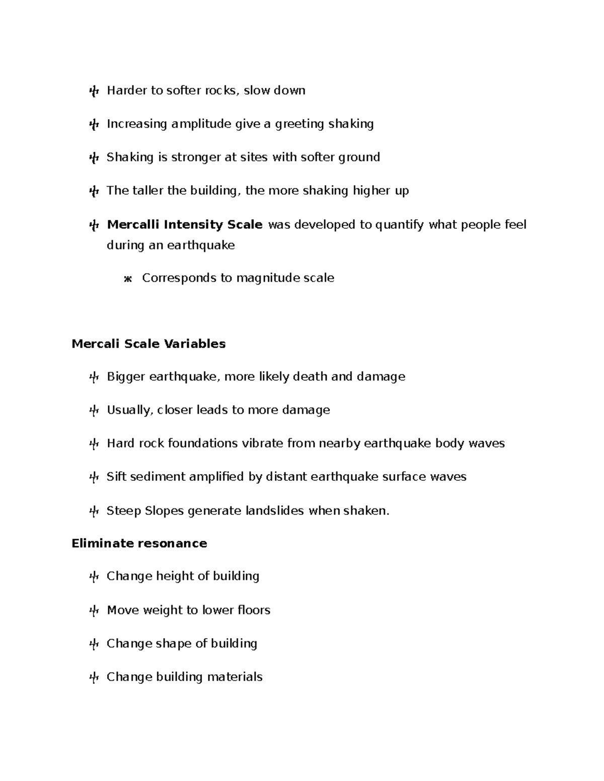 Nat Dis 10 - Dr. Stephen Wisner - ⴕ Harder to softer rocks, slow down ...