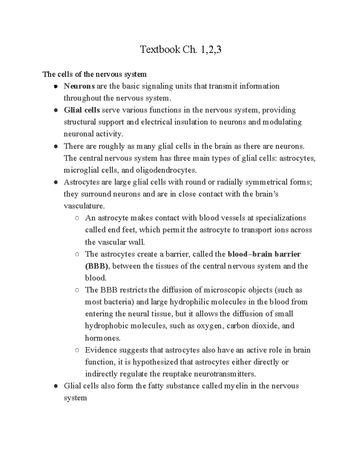 Textbook Ch. 1,2,3 - Dr. Manns - Textbook Ch. 1,2, The cells of the ...