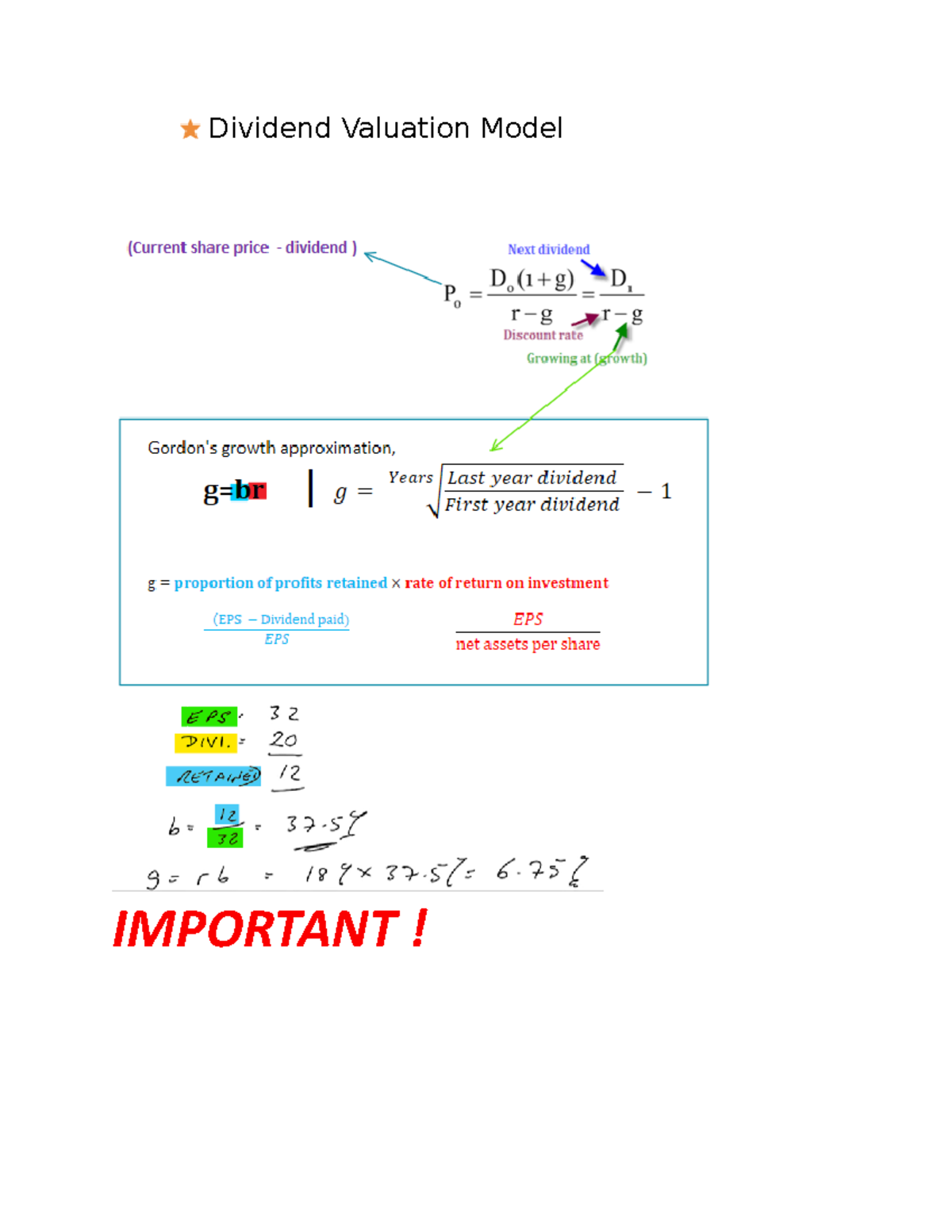 Dividend Valuation Model - ACCA Financial Management - Dividend ...