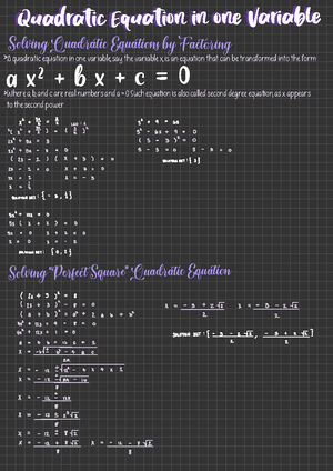 Rational Equations in one variable - Rational Equations in one Variable ...