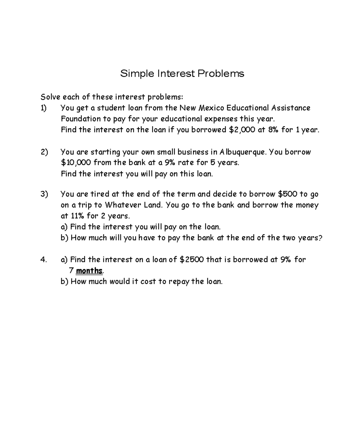 9 Math 550 Simple Interest Problems-converted - Business Math - BAU ...