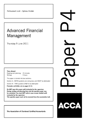 Microsoft Word - AFM ACCA Support Resources - ACCA AFM ACCA Study ...