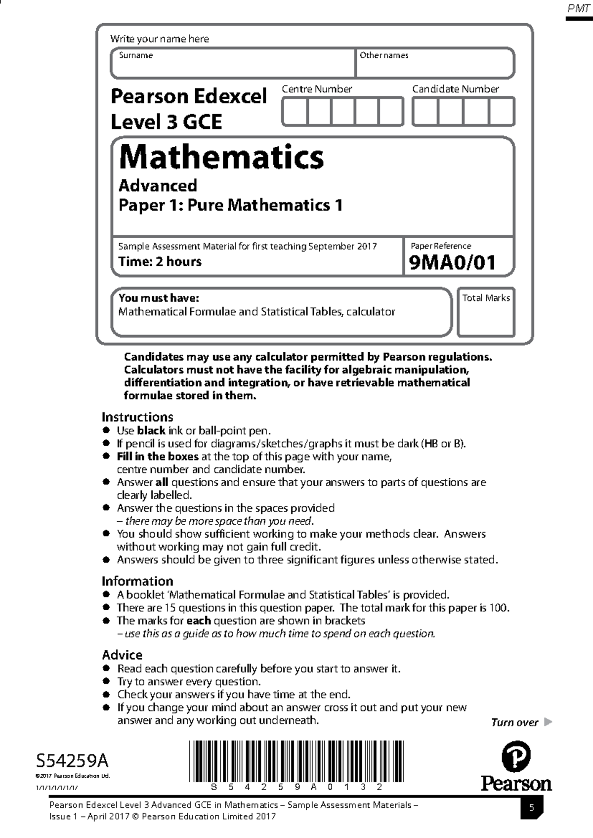 Sample QP - Jdjs - Centre Number Candidate Number Write your name here ...