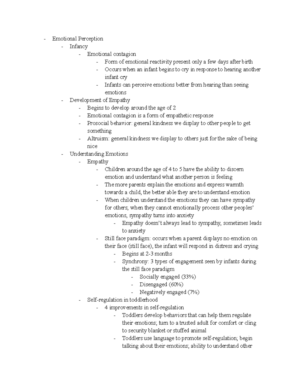Emotions, Self, and Identity - Emotional Perception Infancy Emotional ...