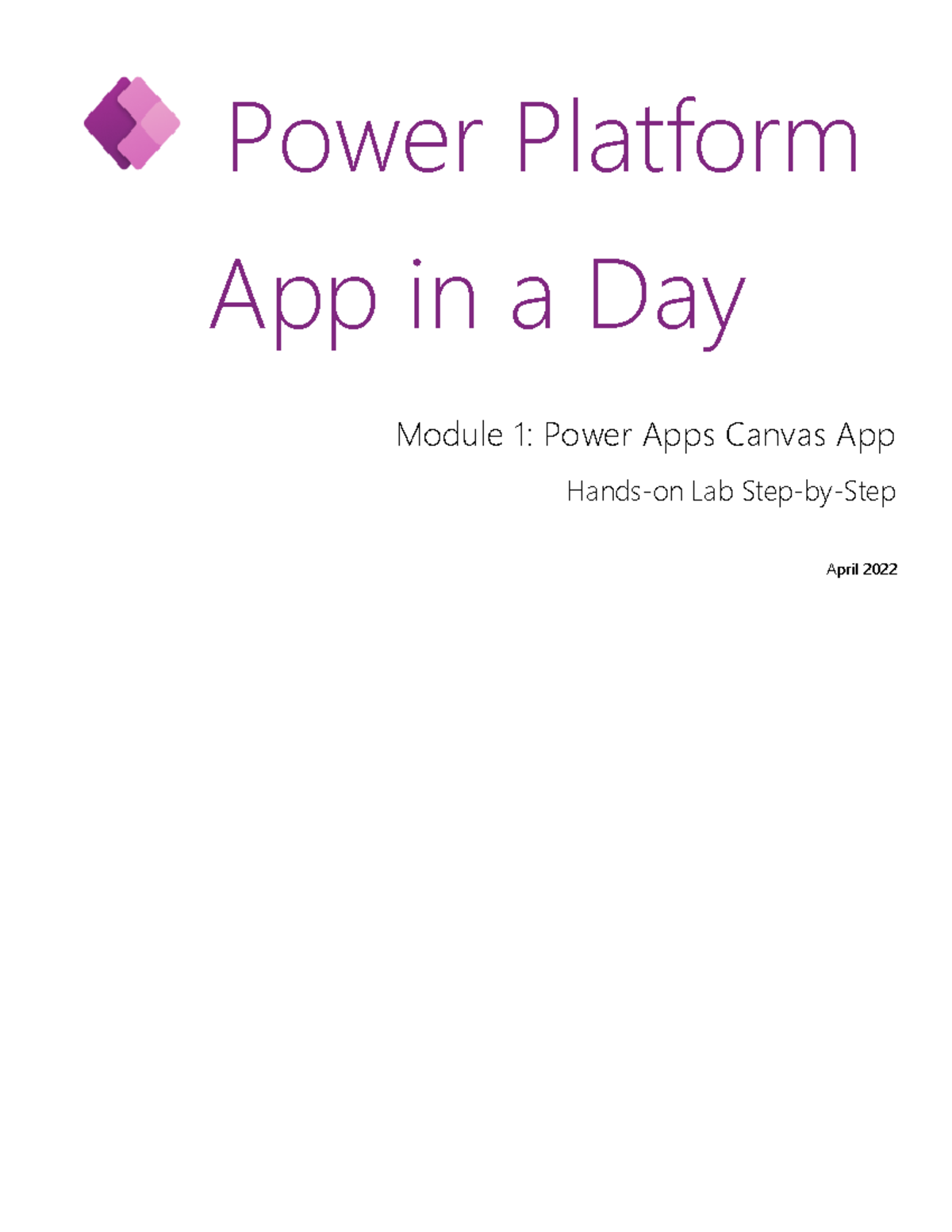 01-Power Apps Canvas App Lab Manual - Power Platform App in a Day ...
