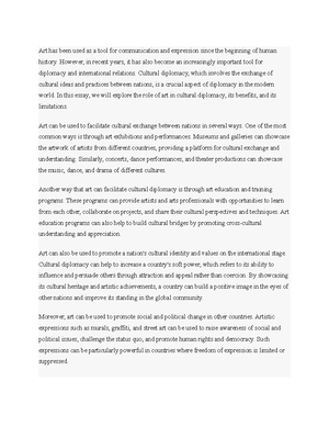 Art as a form of social commentary - Art has been a tool for ...