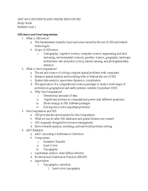 GHY 4816 Midterm Quiz 1 Study Guide pt. 3 - Python Fundamentals_ 1 ...