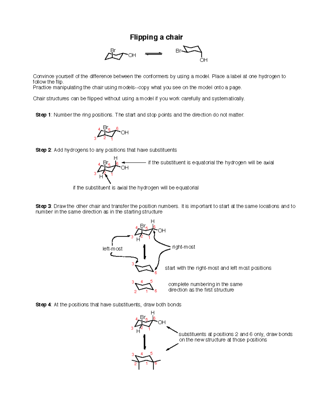 Flipping a chair - lecture notes and tips - Convince yourself of the ...