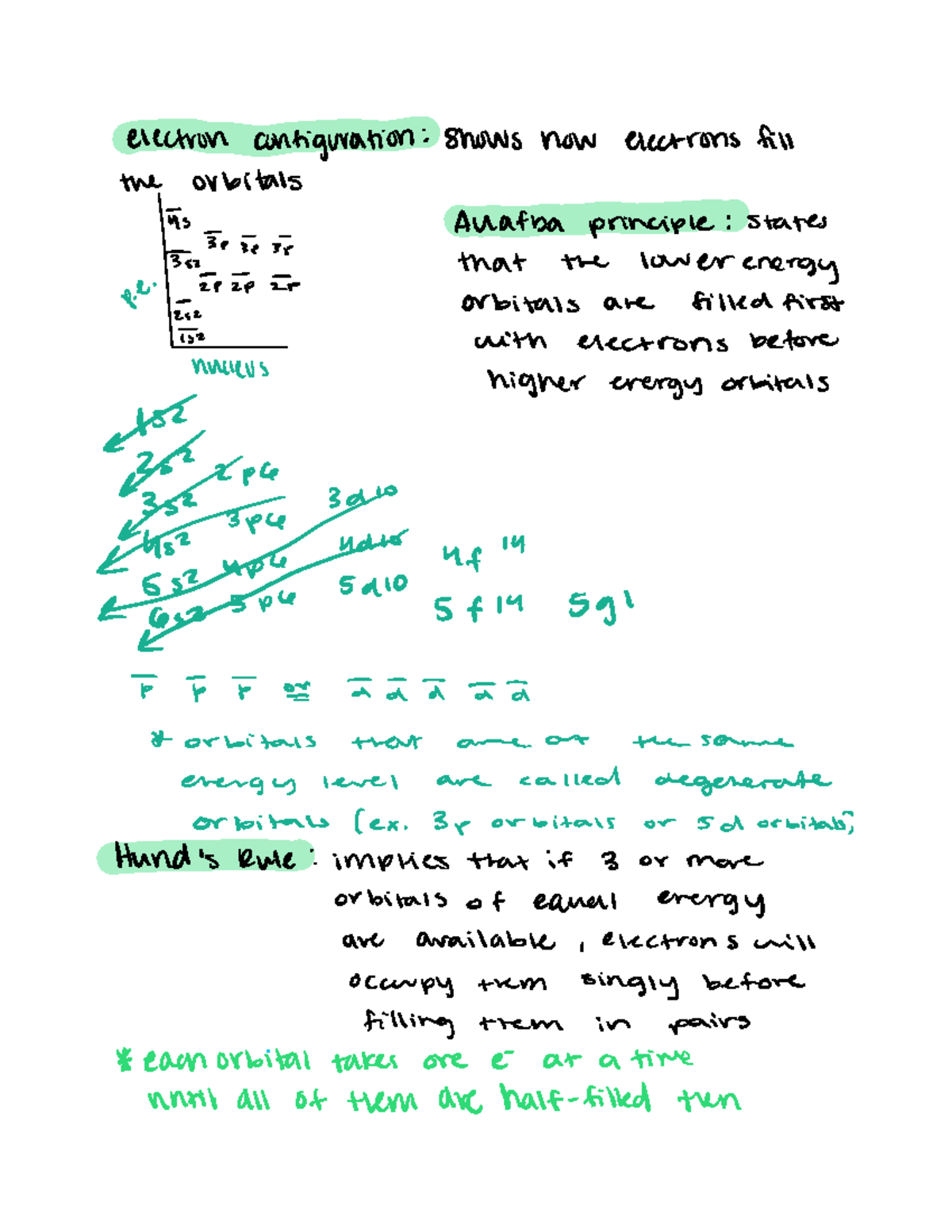 CH - Lecture notes 8 - electron configuration shows now electrons fill ...