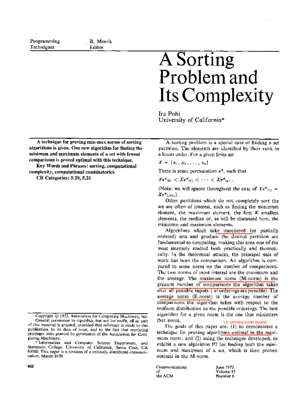 Min-max - Lectures Slides and Notes on min max - Programming R. Morris ...