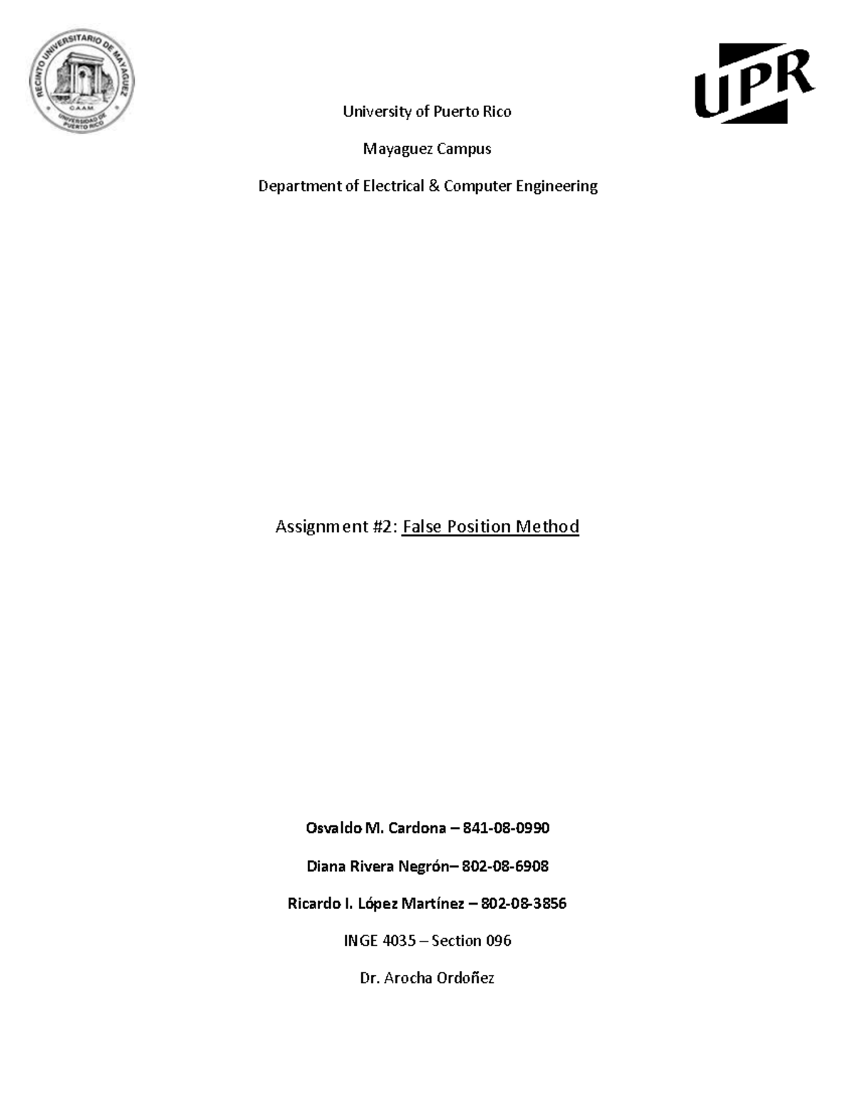 False Position Method With Matlab University Of Puerto Rico Mayaguez false-position-method-with-matlab-university-of-puerto-rico-mayaguez