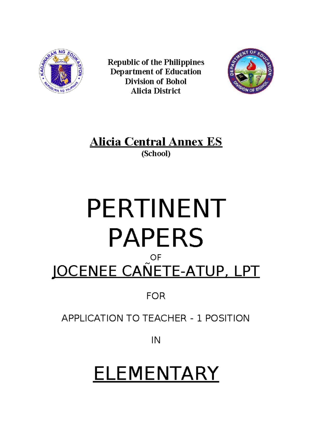 Cover CLC - practical - Accountancy - Republic of the Philippines ...