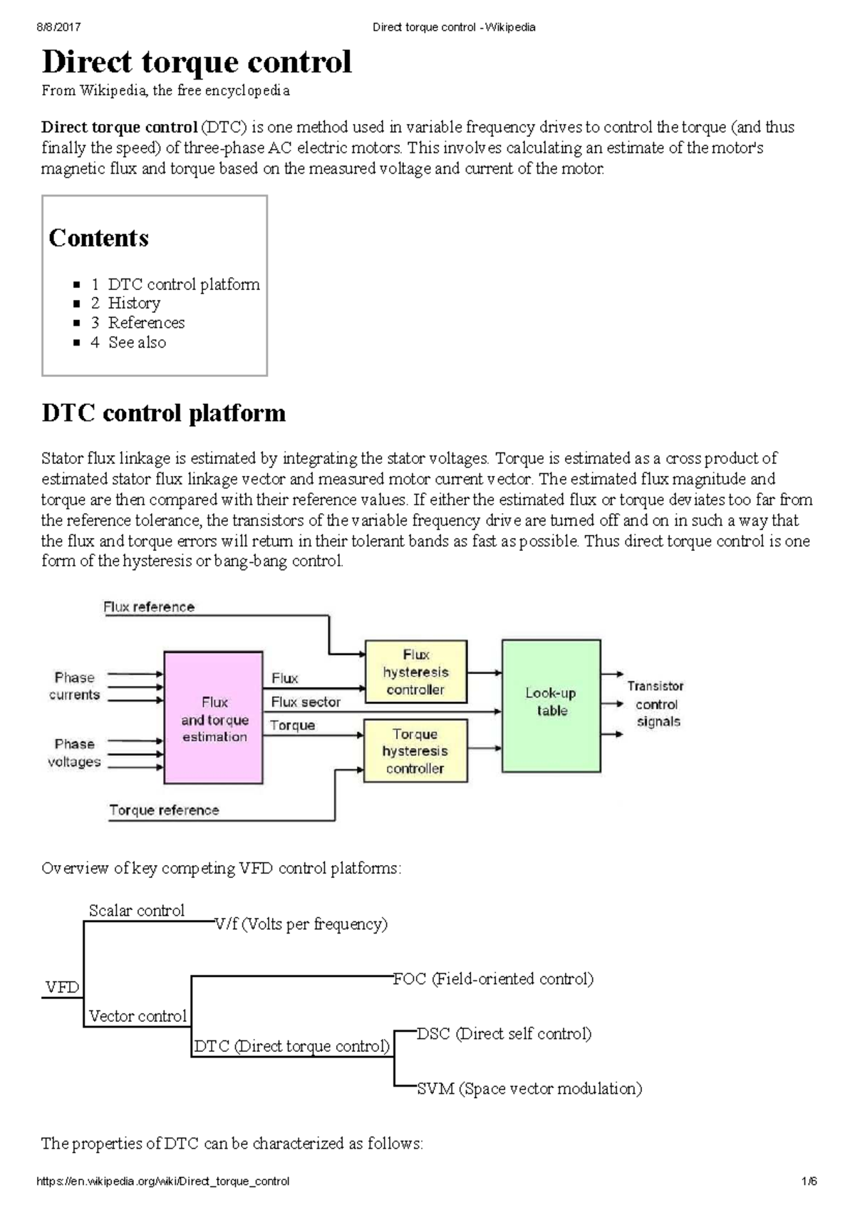 Direct torque control - teaching - Direct torque control From Wikipedia, the free encyclopedia ...