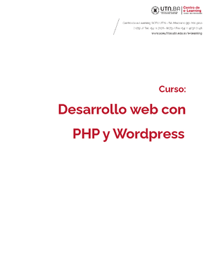 Manual PHP5 Basico - Libro de instrucciones de PHP5 Básico - INDICE Introducción a - Studocu