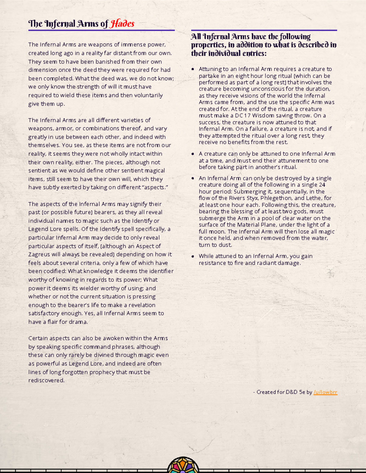 Hades The Infernal Arms - The Infernal Arms of Hades The Infernal Arms ...