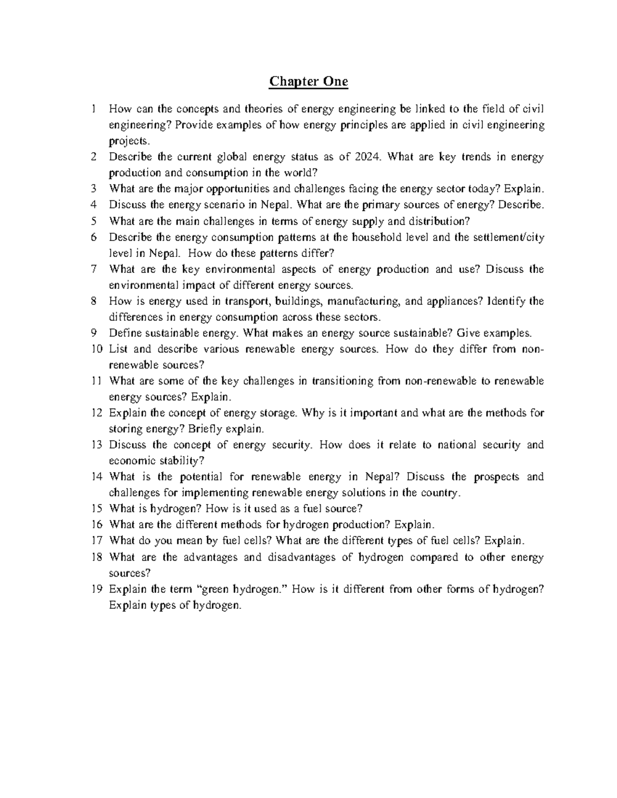 Assignment Chapter one - Chapter One 1 How can the concepts and ...