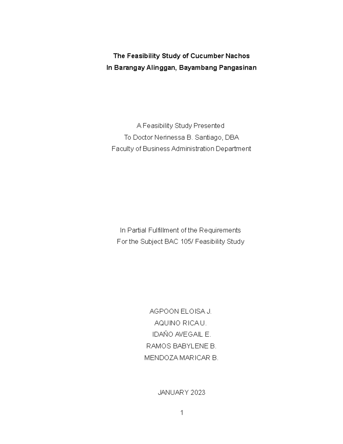 Final-1-4 - Feasib - The Feasibility Study of Cucumber Nachos In ...