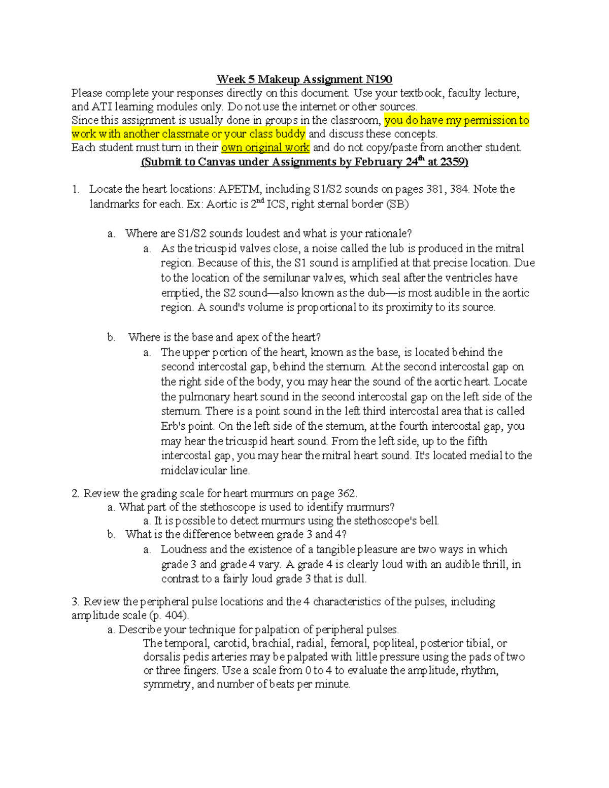Week 5 Makeup Assignment - TH - Week 5 Makeup Assignment N Please ...