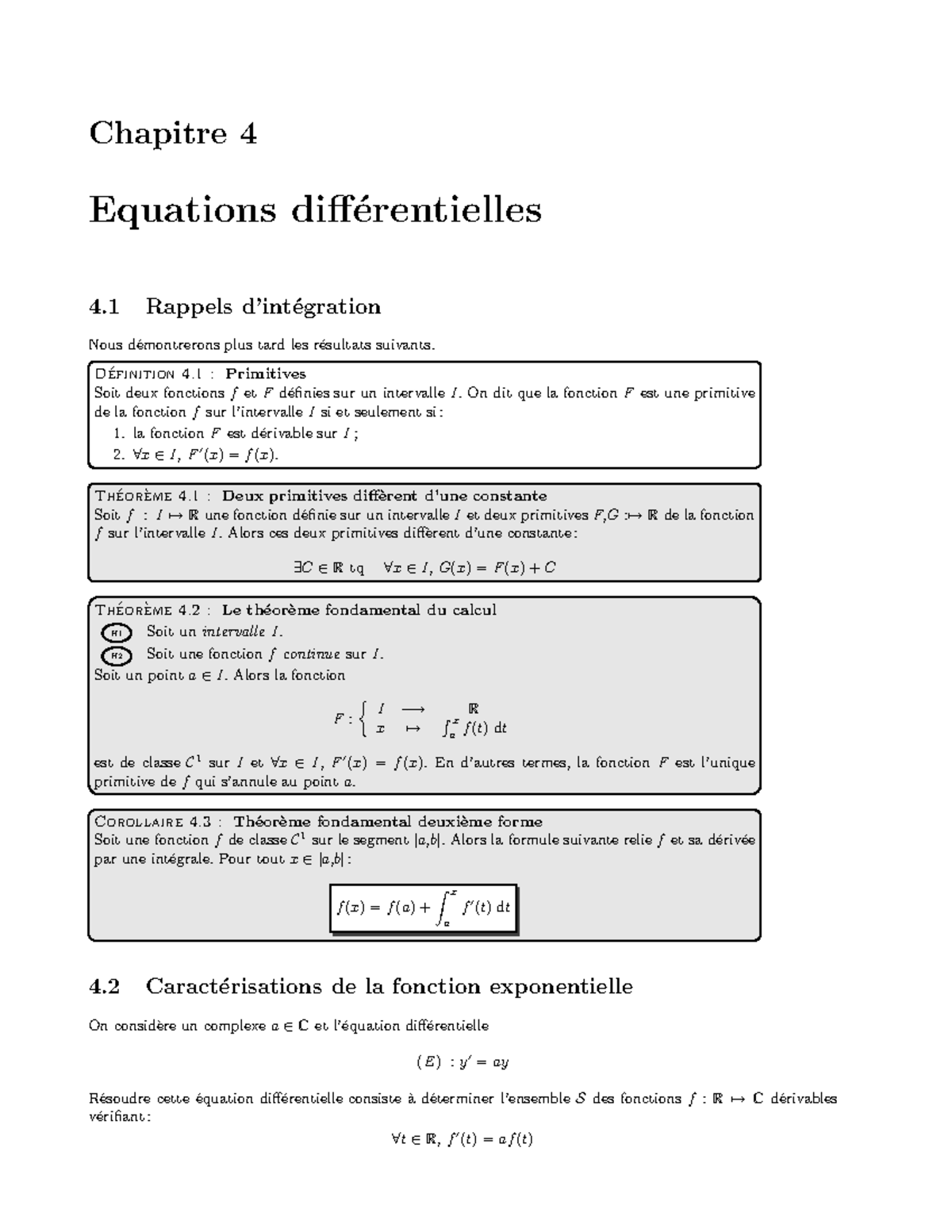 Equations-differentielles - Chapitre 4 Equations diff ́erentielles 4 ...