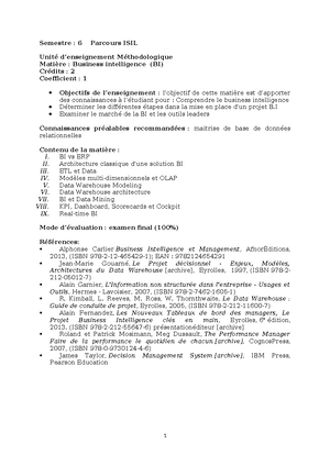 TD3 exemple corrigé cube OLAP - Modélisation OLAP pour Entrepôt de ...