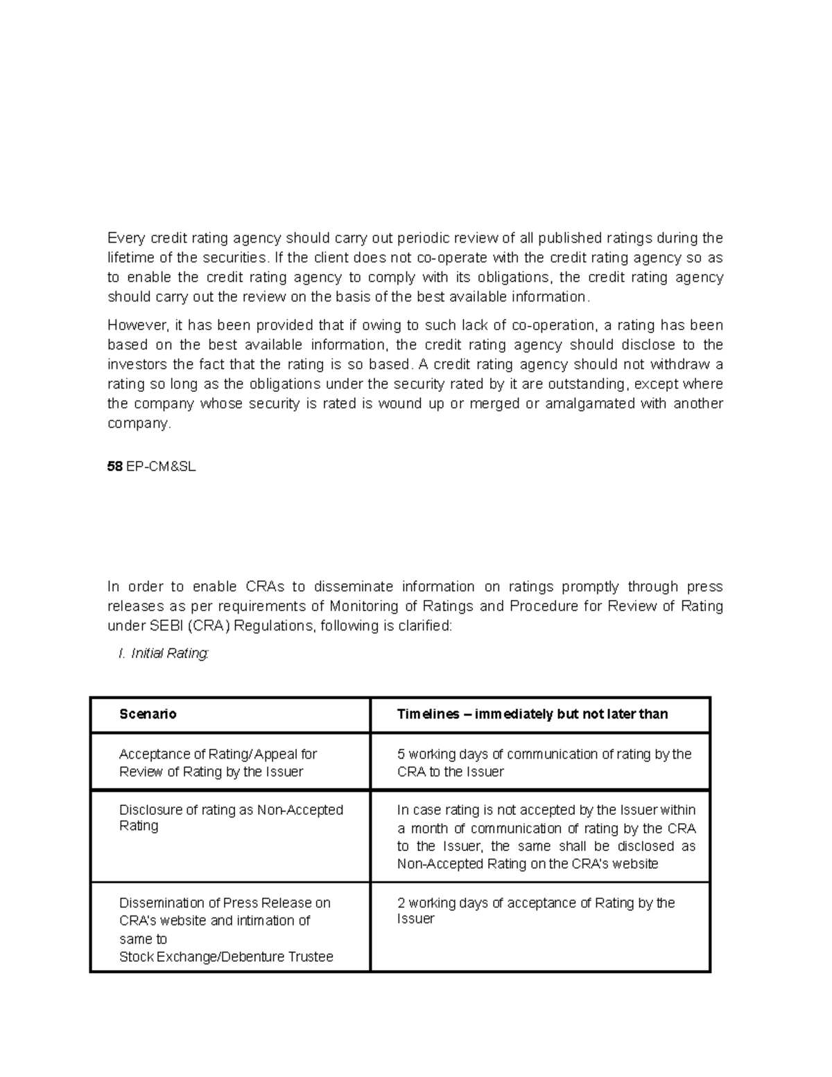 Credit Rating Agency - Lecture notes 2 - Every credit rating agency ...